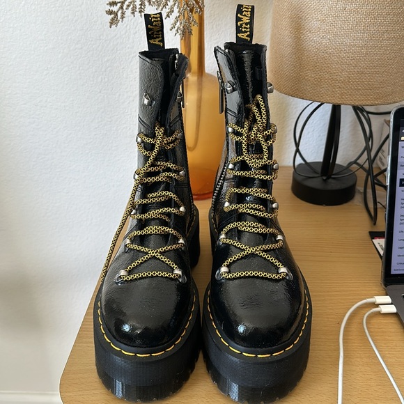 Dr. Martens | Shoes | Dr Martens Ghilana Max Distressed Patent Leather ...